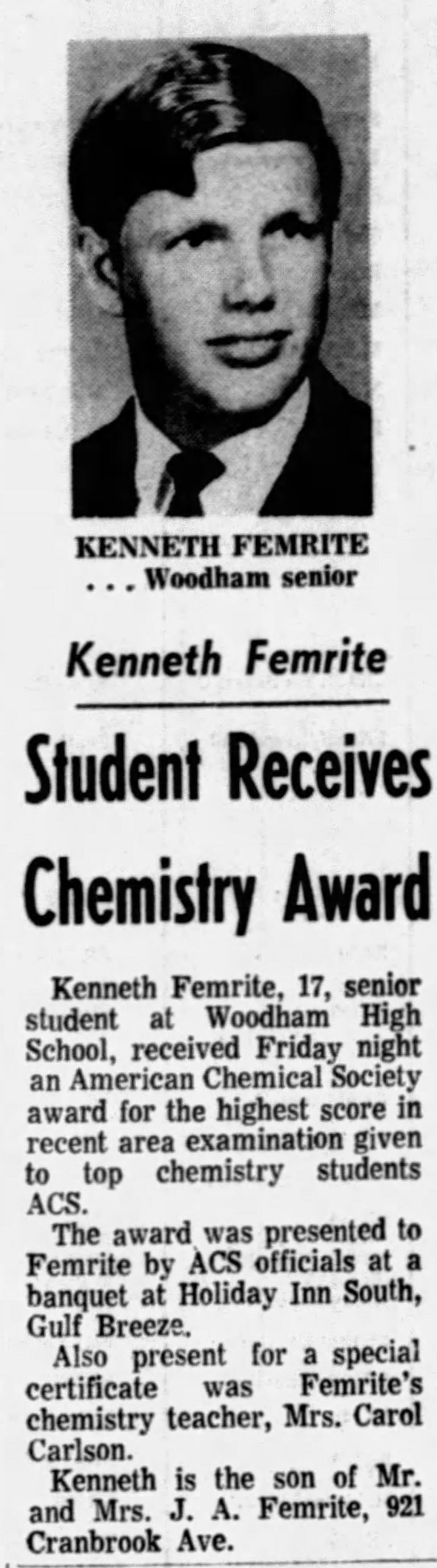 Woodham Titans in the news (back in the day) – W. J. Woodham 1970