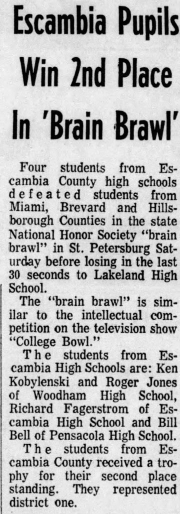 Brain Brawl – W. J. Woodham 1970